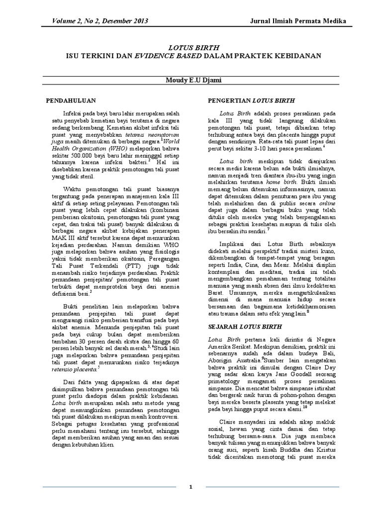 Lotus Birth PDF | PDF