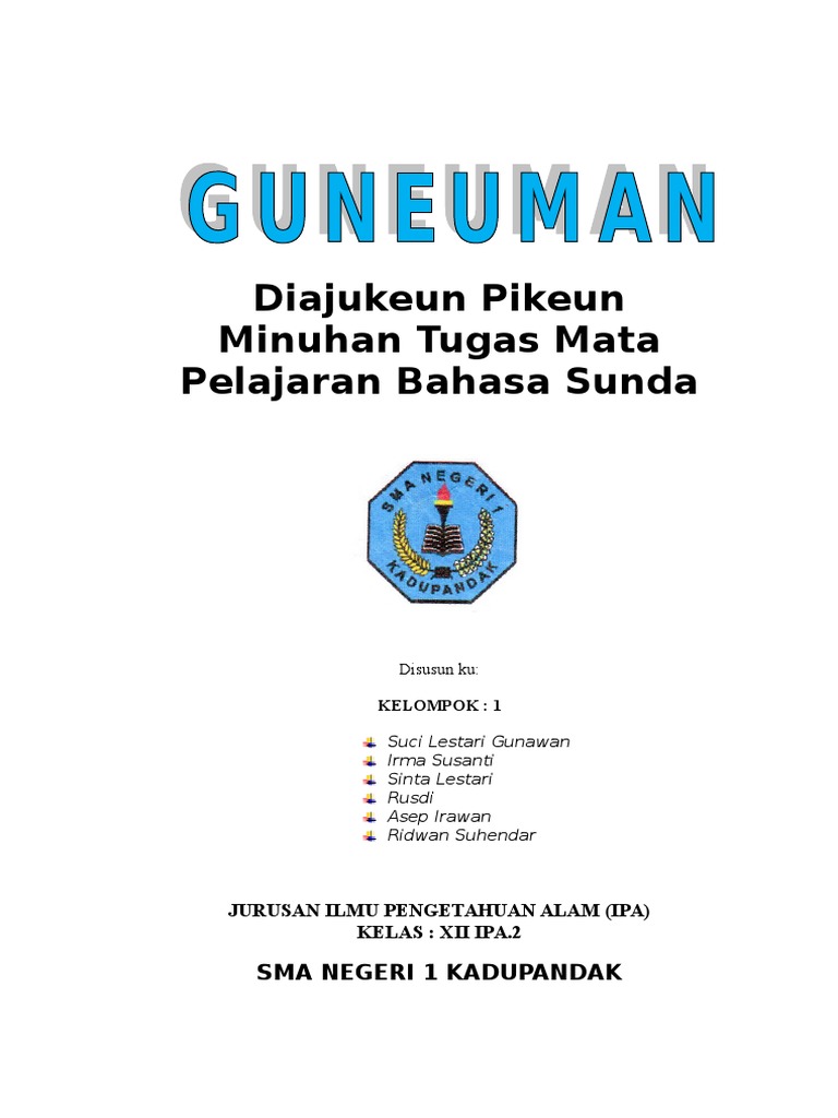 Jilid Makalah PAGUNEMAN | PDF