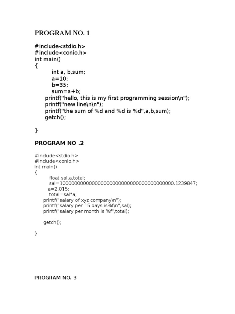 Program No .2 | PDF | Computer Libraries | Computer Standards