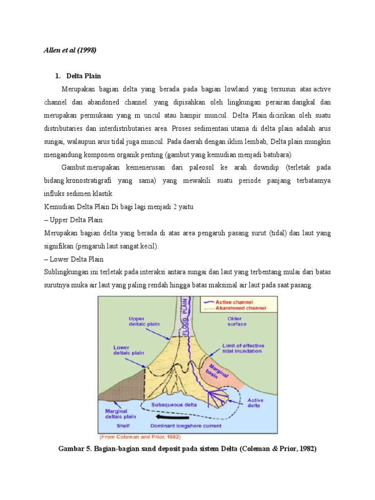 Sublingkungan Pengendapan Delta ALLEN | PDF