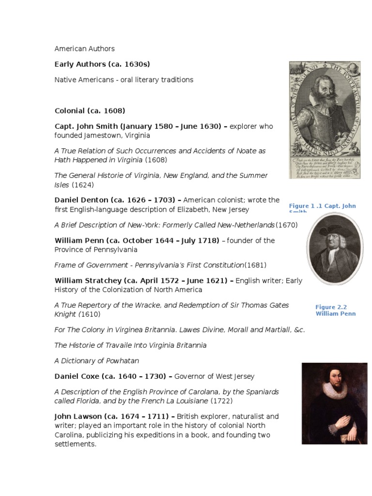 American Authors | PDF | American Revolution | Plymouth Colony