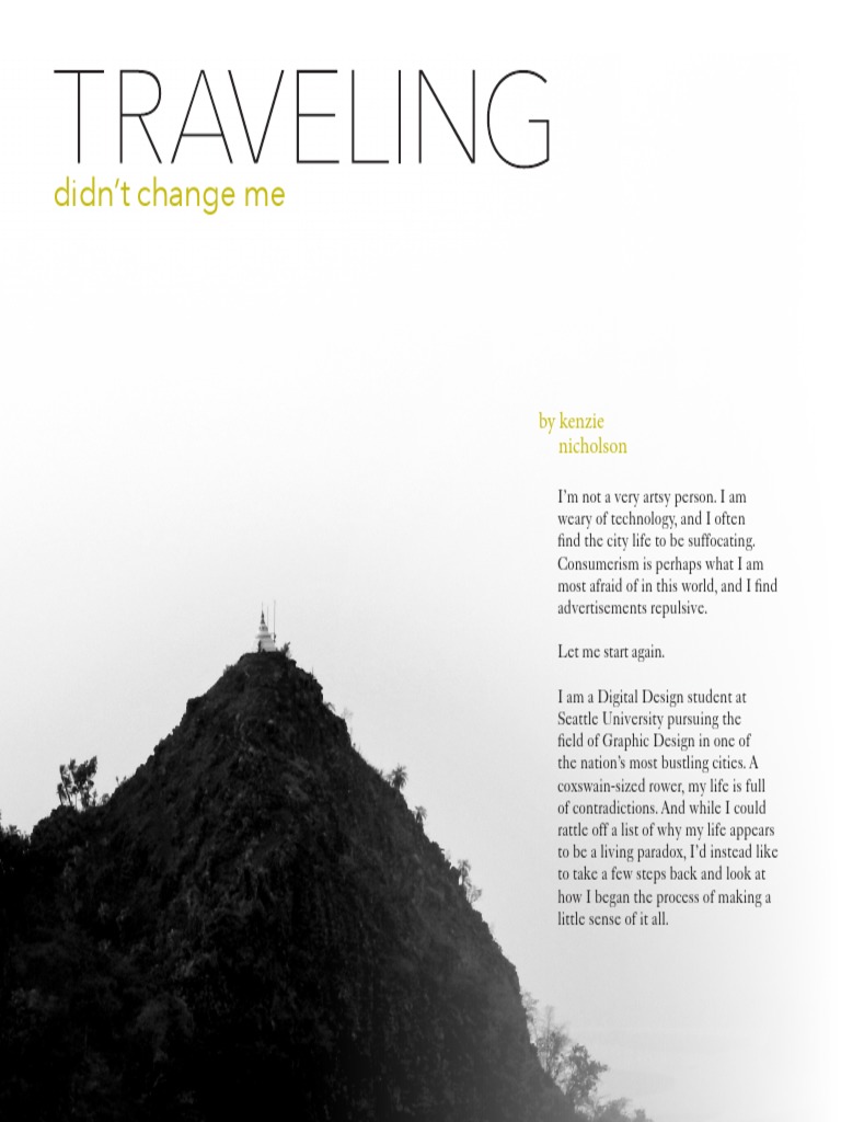 Didn't Change Me: by Kenzie Nicholson | PDF