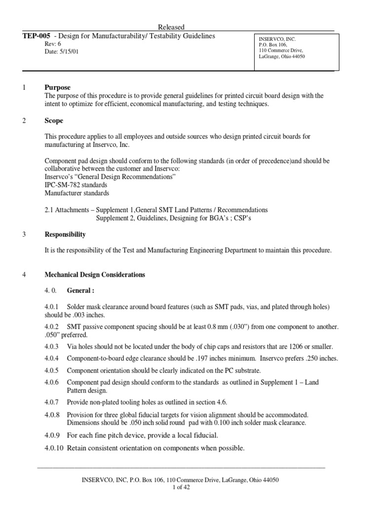 PCB DFM DFT Guidelines | PDF | Printed Circuit Board | Production And ...
