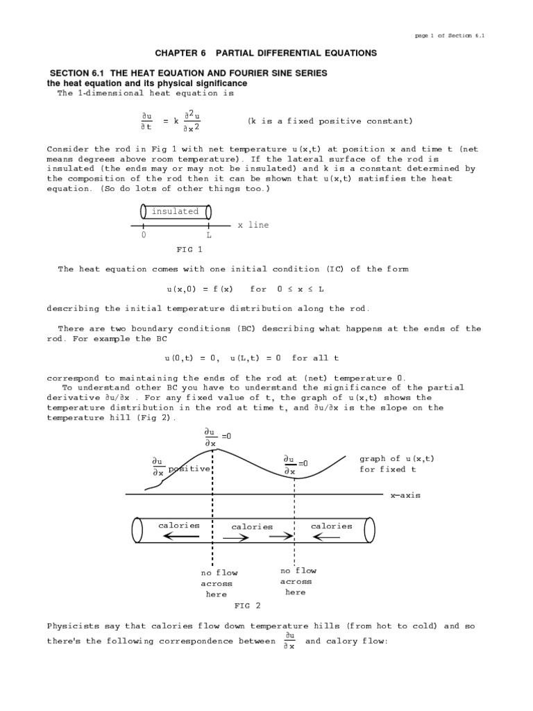 PDE Heat Equation | PDF | Trigonometric Functions | Sine