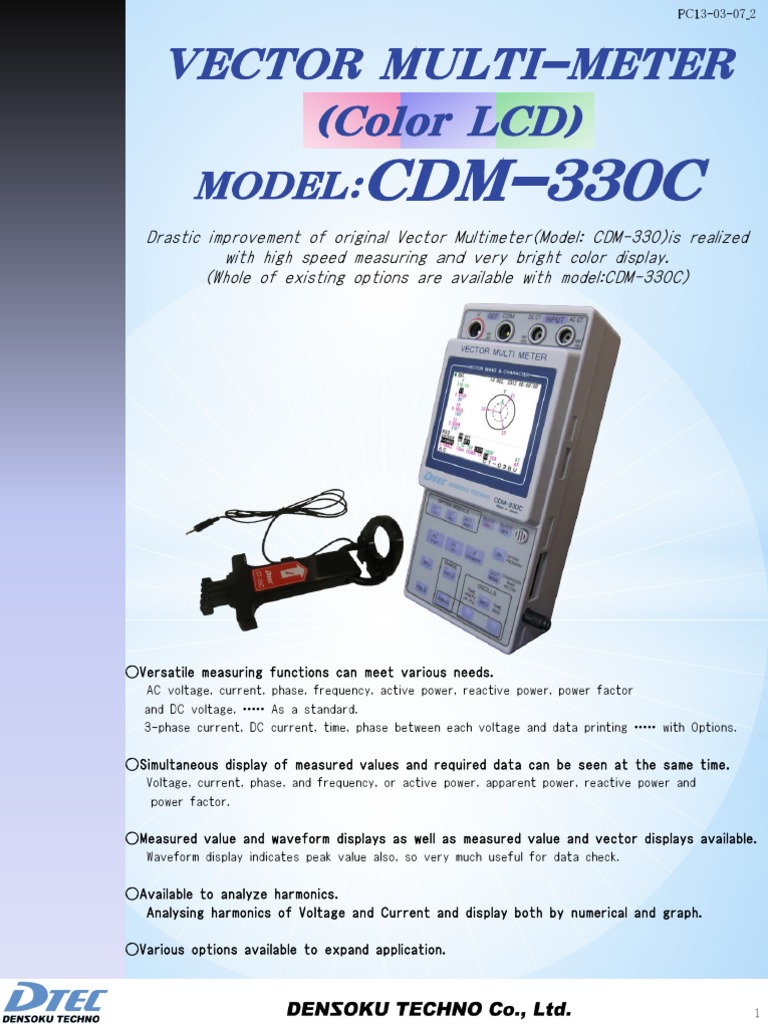 CDM 330C | Download Free PDF | Ac Power | Electric Power