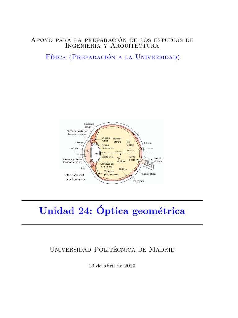 Tema Optica Geometrica PDF | PDF
