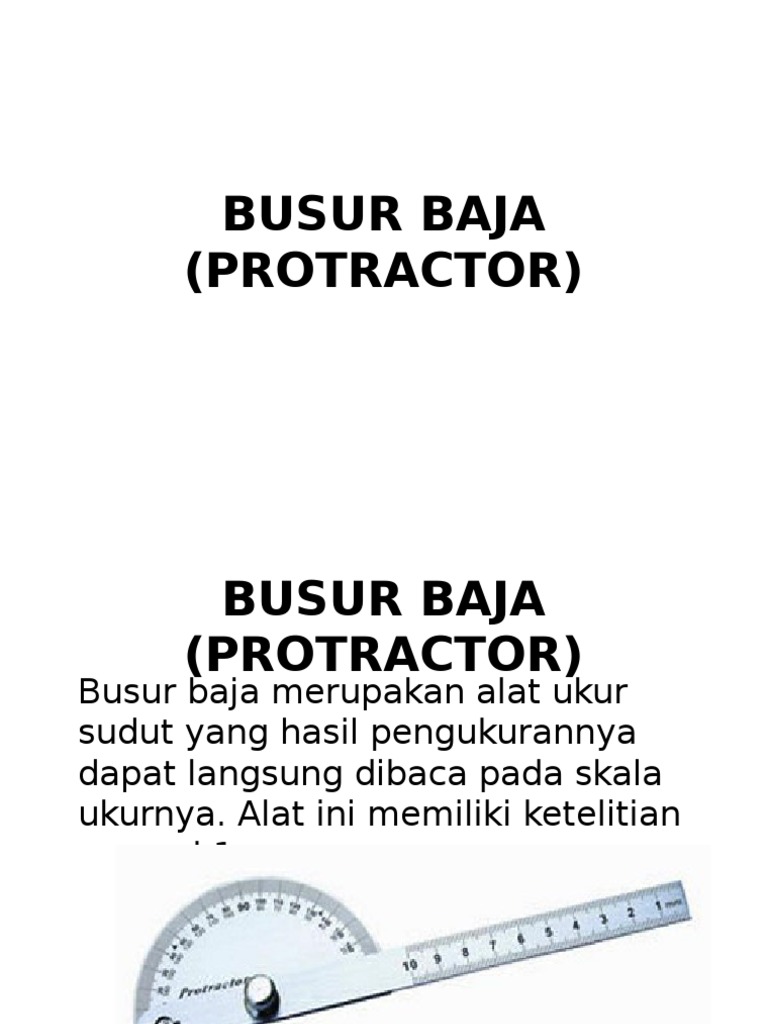 Busur Baja (Protractor) | PDF