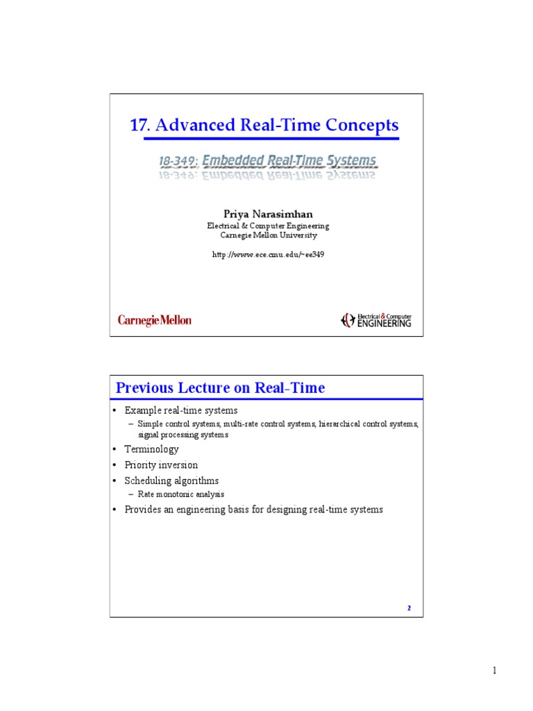 RTOS AdvancedRealtime-IGH 2 | PDF | Real Time Computing | Scheduling (Computing)