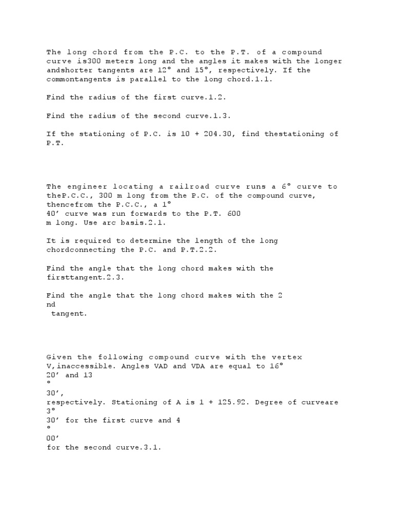 The Long Chord From The | PDF | Angle | Tangent