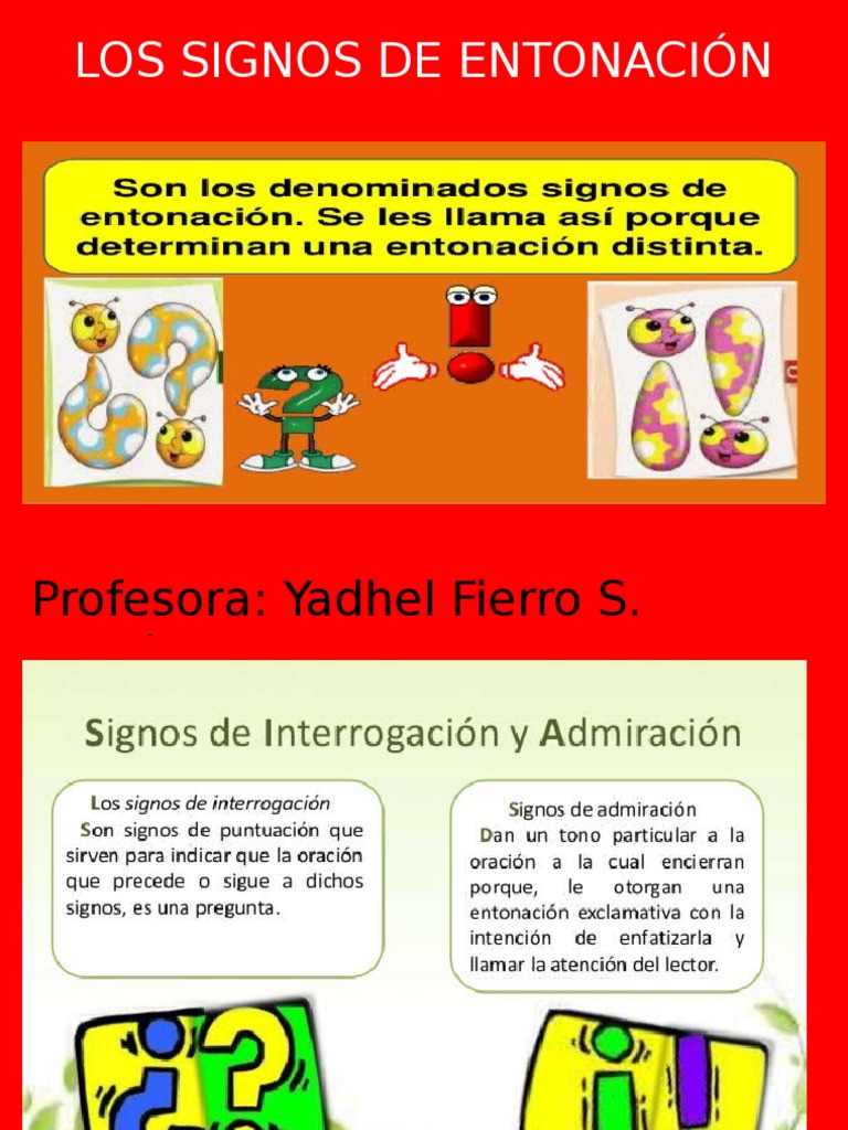 Signos de Entonación | PDF