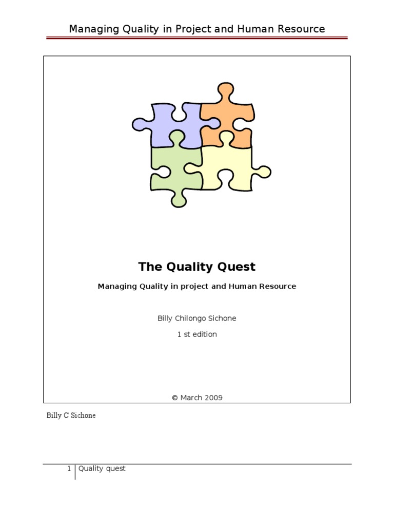 The Quality Quest: in Search of The Best in The Best | PDF | Strategic ...