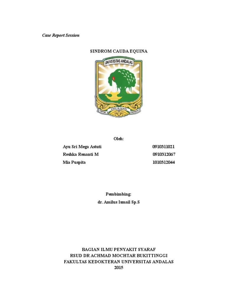 Crs Bukit Saddle Anesthesia | PDF