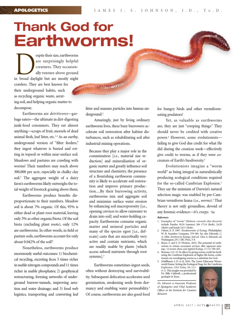 Thank God For Earthworms | PDF | Soil | Organisms