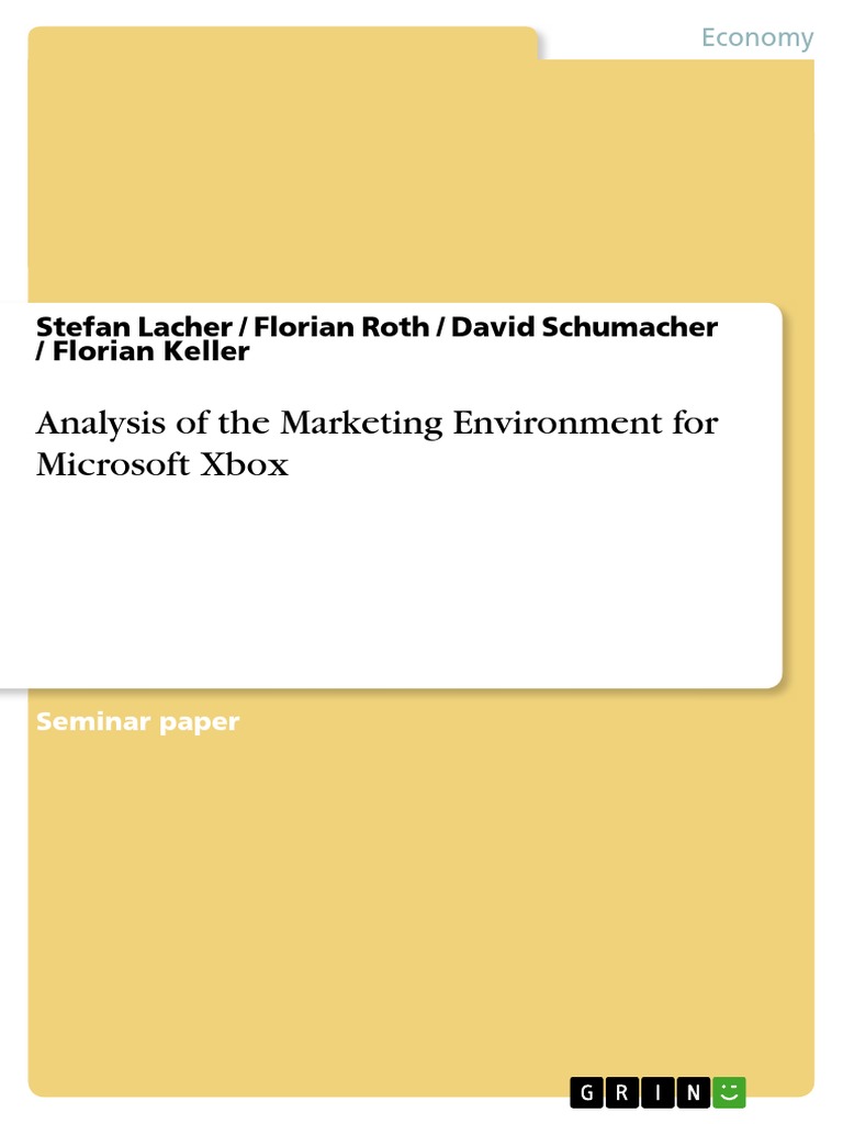 Analysis of The Marketing Environment For Microsoft Xbox | PDF | Swot ...