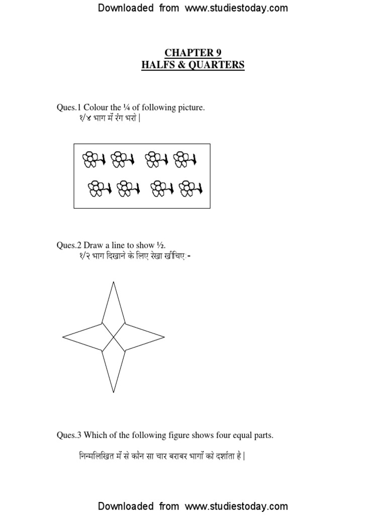 CBSE Class 4 Maths Chapter 9 Revision Worksheet | PDF | Volume | Units ...