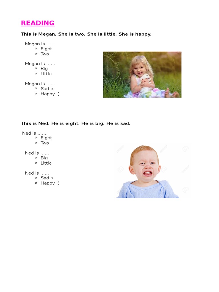 Reading Verb To Be | PDF