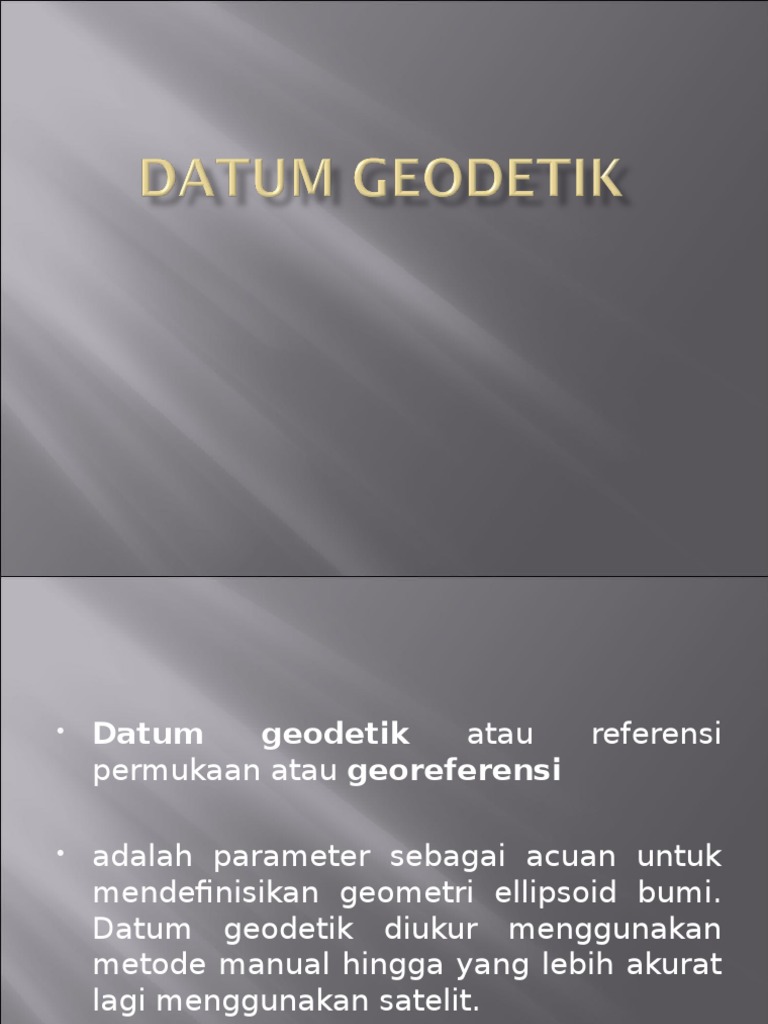 Datum Geodetik | PDF