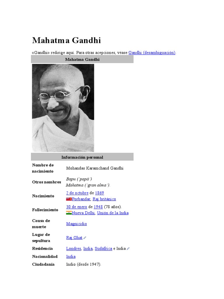 Mahatma Gandhi | PDF | Mahatma Gandhi | Política (general)