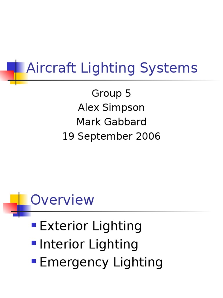 An Overview of Aircraft Lighting Systems: Examining the Regulations and ...