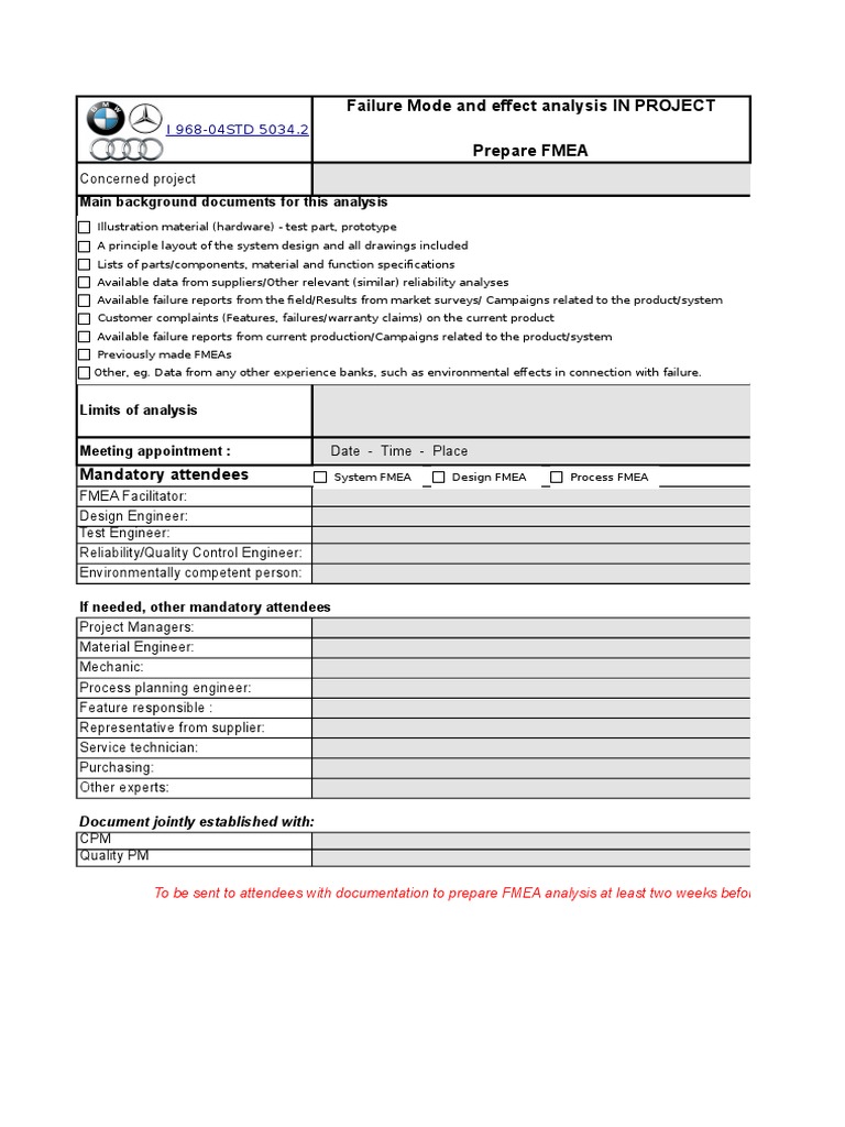 Failure Mode and Effect Analysis (FMEA) for Electric Motor Assembly ...