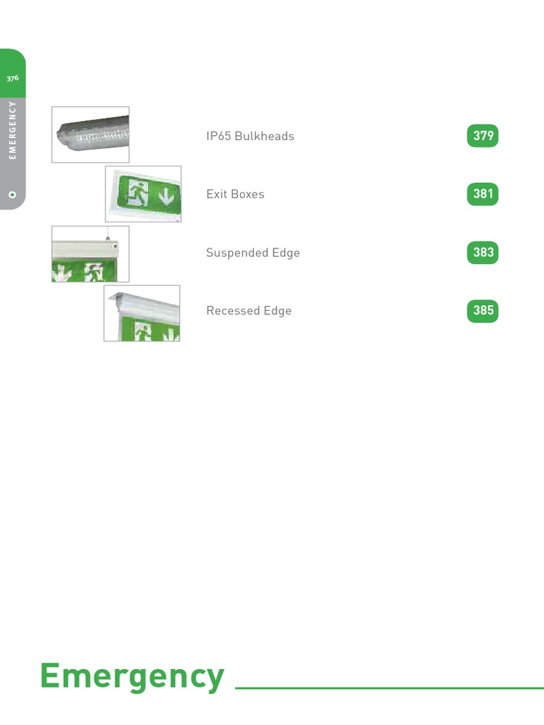 7 Emergency Lighting | PDF | Components | Optics