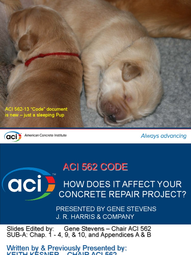 ACI 562-13: Impact on Concrete Repairs | PDF | Prestressed Concrete ...