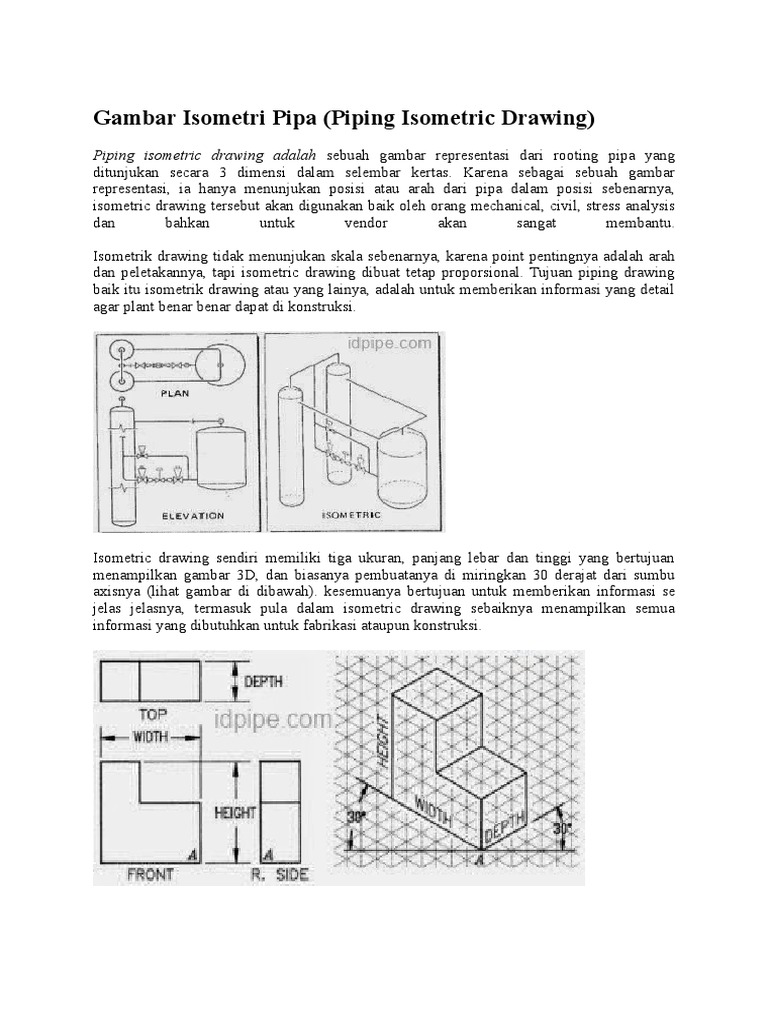 Gambar Isometrik Pipa dan Fungsinya | PDF