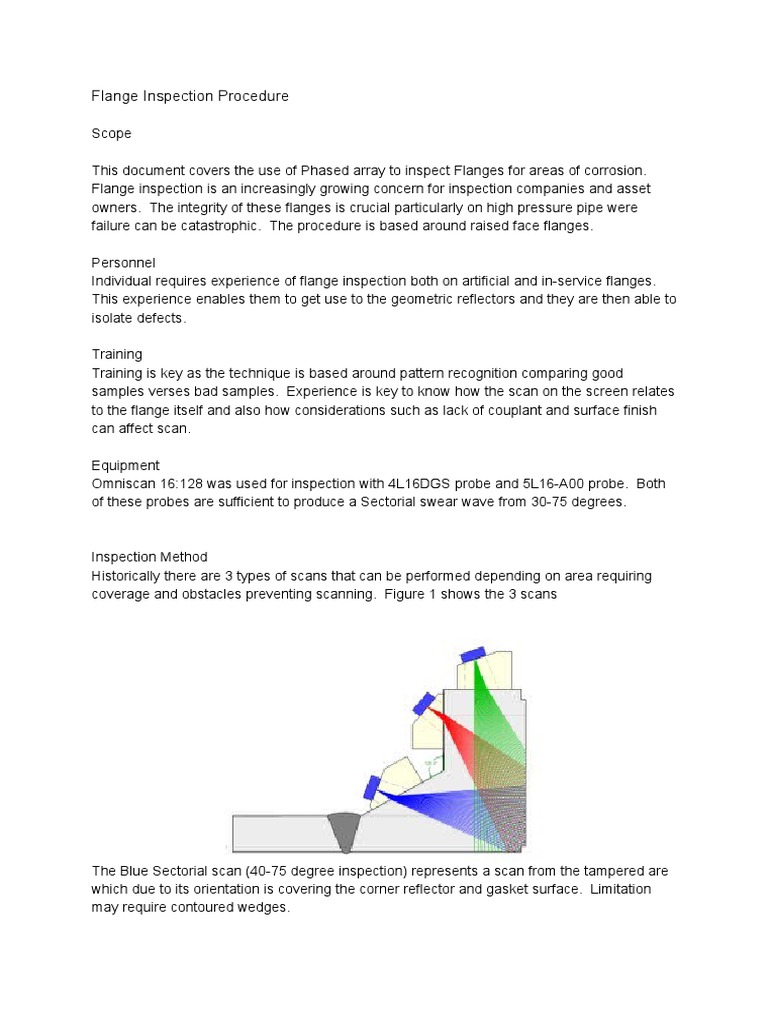 Flange Corrosion Inspection Guide | PDF | Mirror | Corrosion