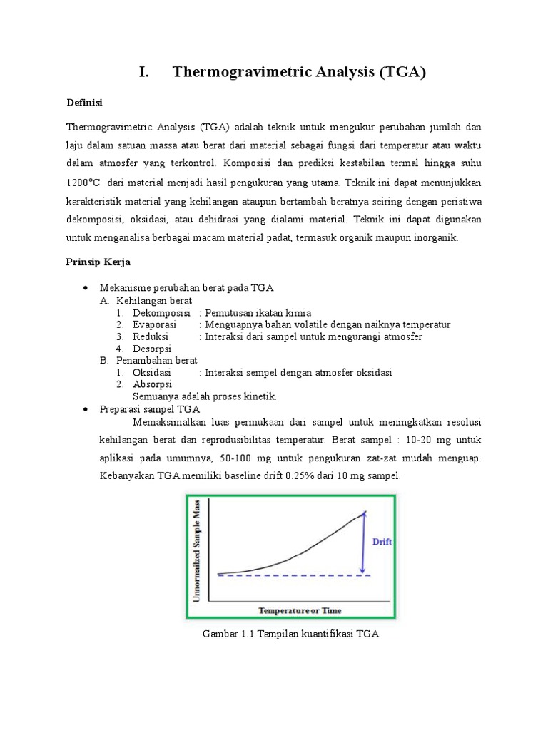 Analisis Termogravimetri dan DTA | PDF