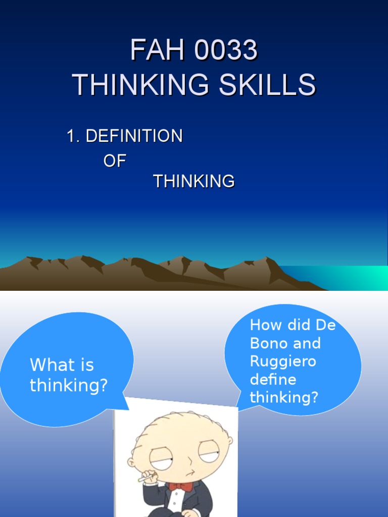 l1 - Definition of Thinking | PDF | Career & Growth | Self-Improvement