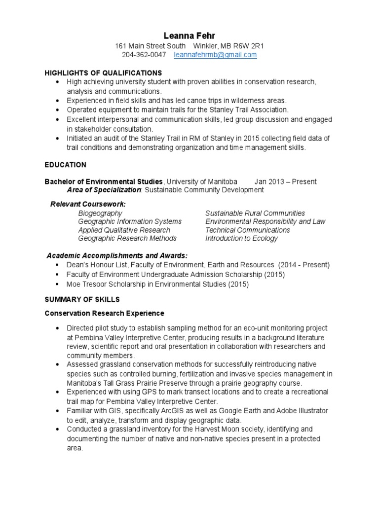 Resume 2017 | PDF | Geographic Information System | Ecology