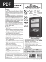 Notifier NFS-320 Datasheet | Power Supply | Personal Computers