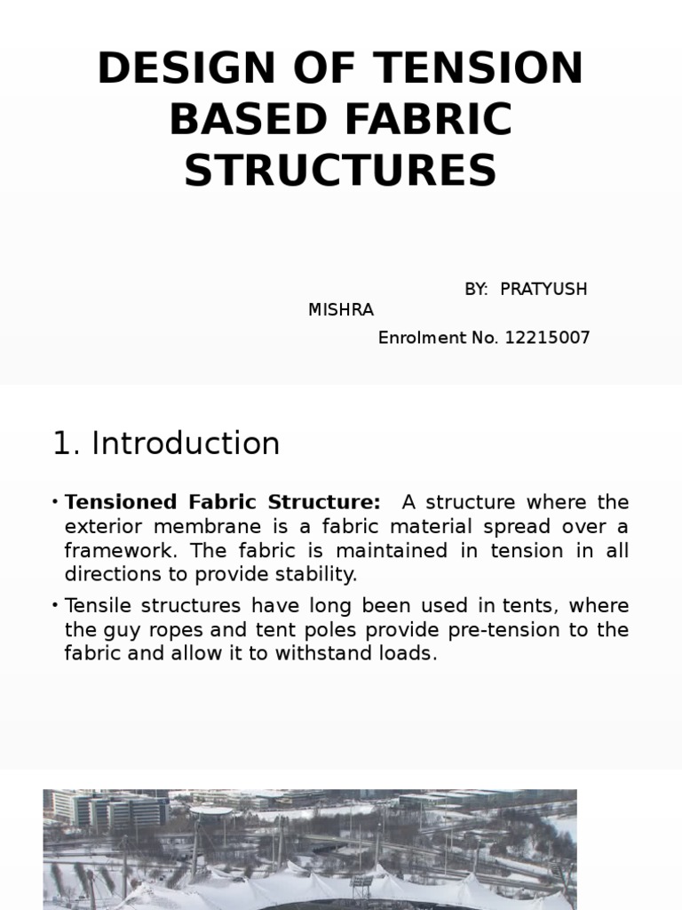 Tensile Structures | PDF | Stress (Mechanics) | Building Engineering