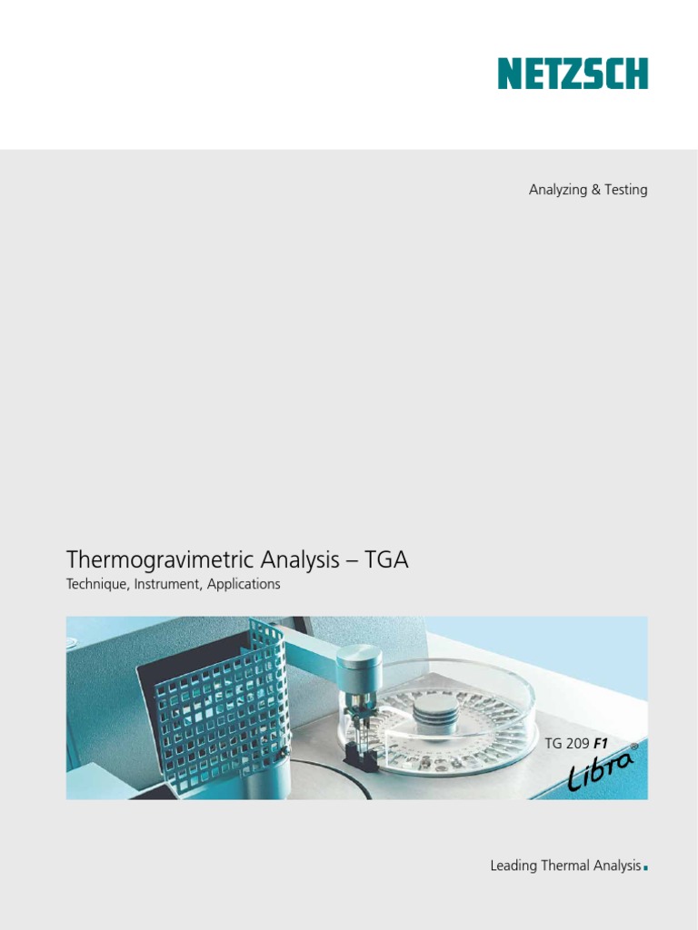 Thermogravimetric Analysis - TGA: Analyzing & Testing | PDF | Gas ...