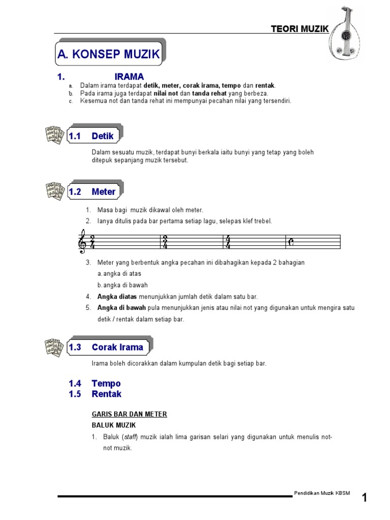 Nota Elemen Muzik | PDF