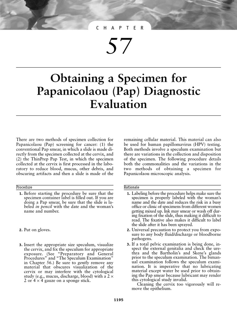 Obtaining Cervical Cell Samples for Papanicolaou Testing: A Comparison ...