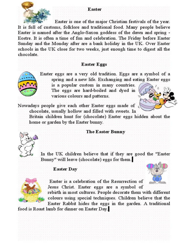 Easter in The UK | PDF | Easter Egg | Easter
