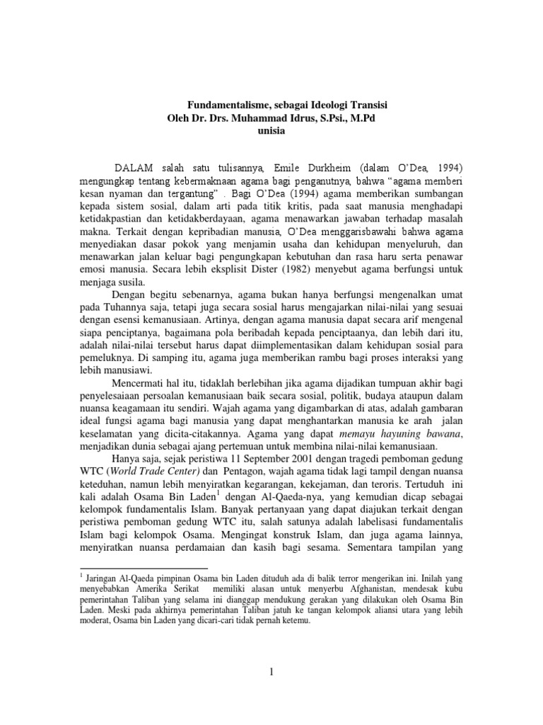 Fundamentalisme | PDF