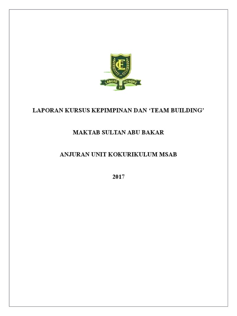 Laporan Kursus Kepimpinan Dan | PDF