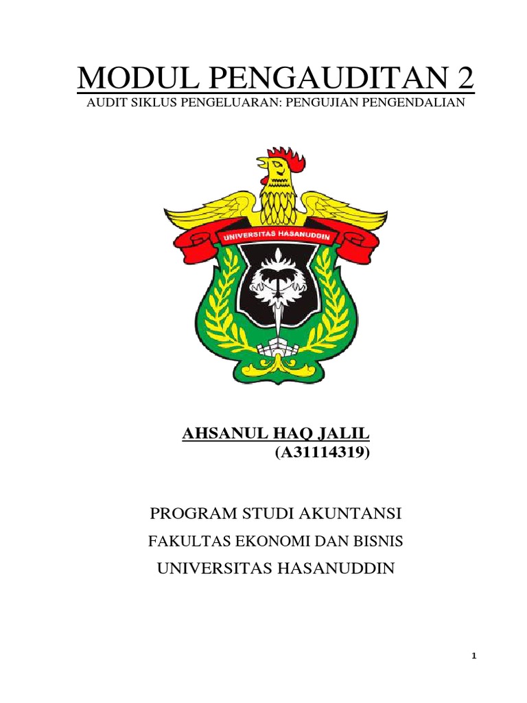 Audit Siklus Pengeluaran: Pengujian Kontrol | PDF