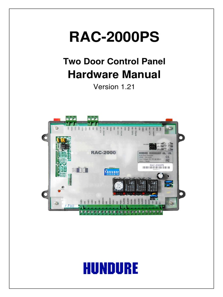 Hardware Rac 2000 Ps English | PDF | Cable | Relay