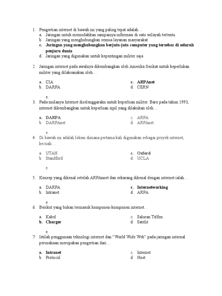 Kumpulan Soal Pkti 2c-1 | PDF