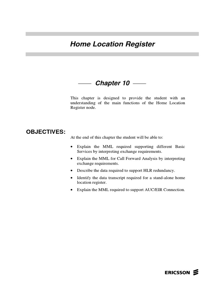 Home Location Register | PDF | Networks | Digital Technology