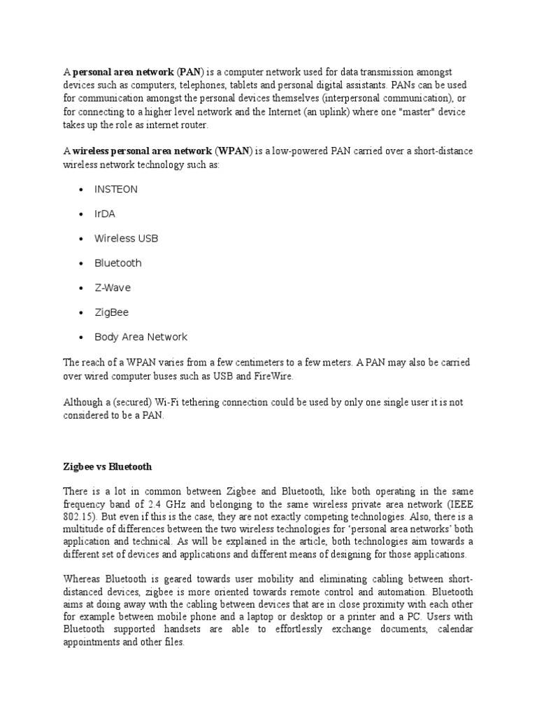 Bluetooth Vs Zigbee Zigbee Bluetooth Technology Usb Bluetooth VS WiFi