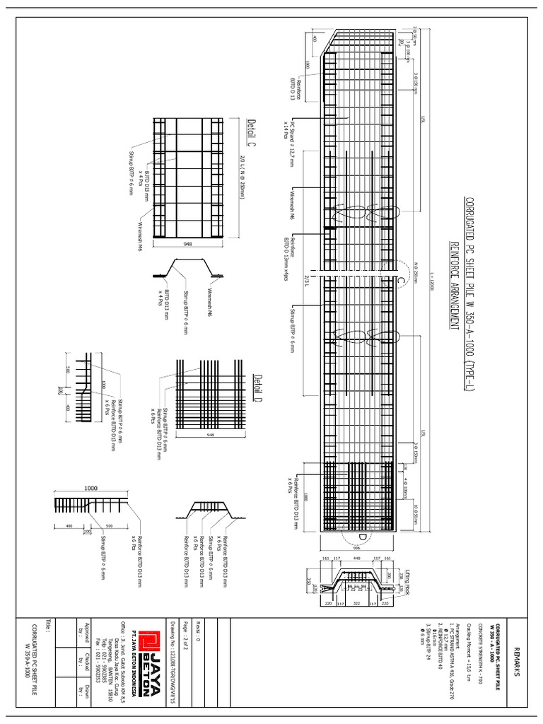Gambar Shop Drawing Dengan Wiremesh PDF | PDF | Computing And ...