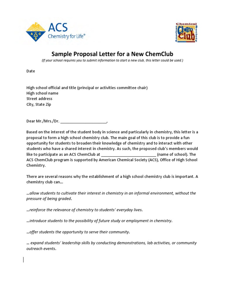Proposal Letter