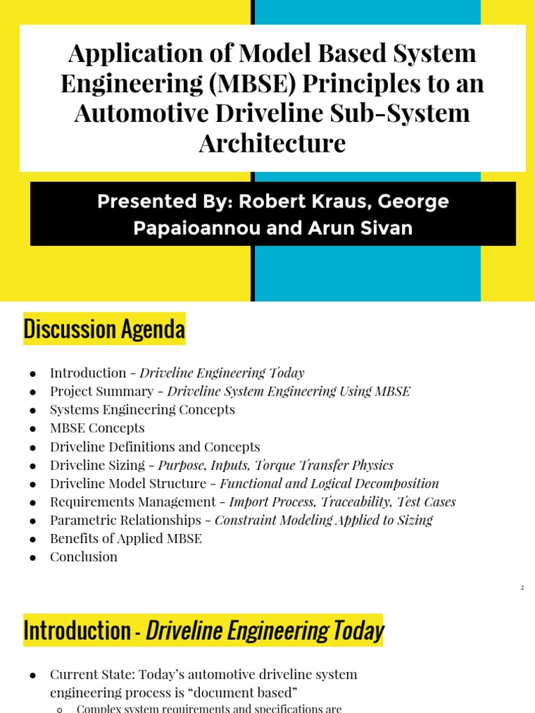 Final Thesis Presentation | PDF | Systems Engineering | Four Wheel Drive