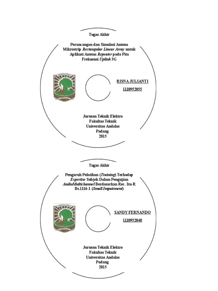 Contoh Cover CD | PDF