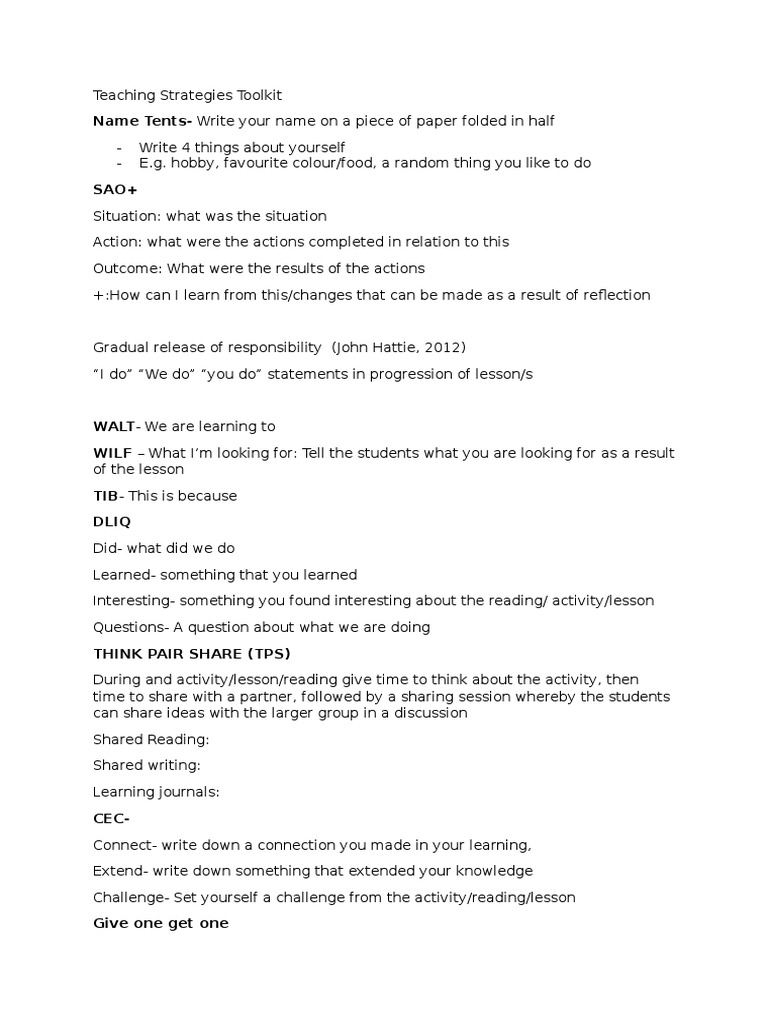 Lesson Closure Activities Guide | PDF | Career & Growth