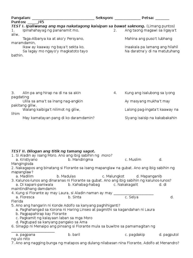 4TH GRADING in Filipino 8 | PDF